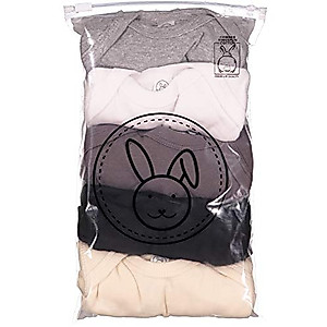 RABBIT SKINS Baby Bodysuit Girl & Boy | Newborn 0-3 Months to 24 Months 5-Pack Bulk Set, Snap Easy Closure, Rock Star, 6 Months