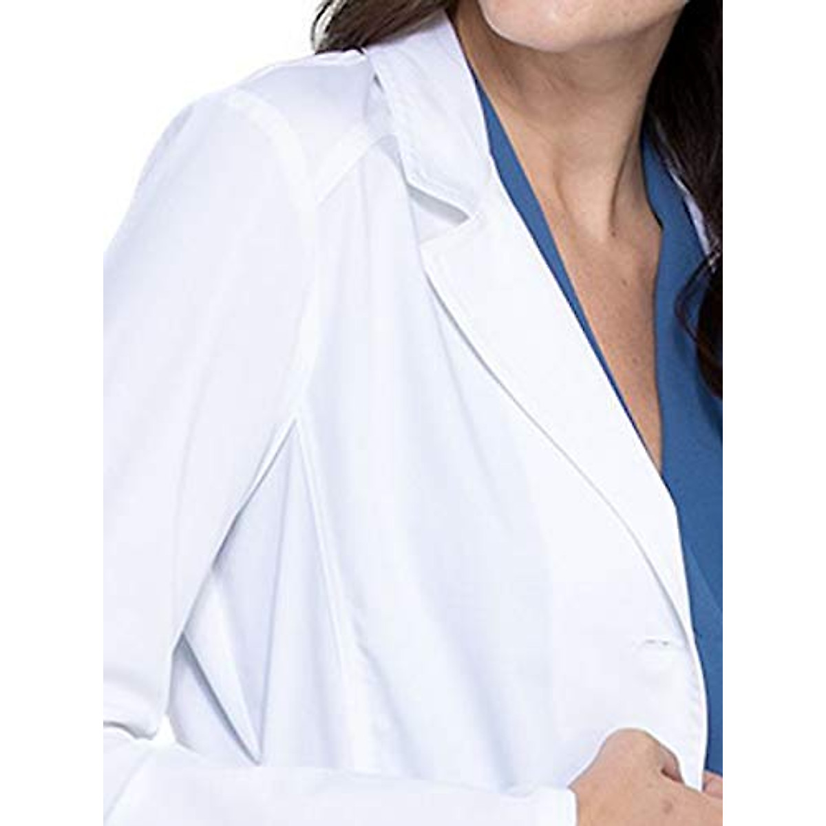 Cherokee Women Scrubs Lab Coat Workwear Revolution Tech 36" WW420AB, XL, White