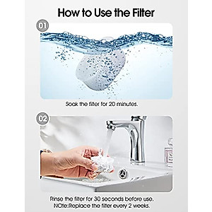 WOPET Cat Water Fountain, 67oz/2L Automatic Cat Water Dispenser Pet Water Fountain, W300 Silent Pet Waterfall Drinking Fountain with 1 Replacement Filter for Cats, Dog, Small Pets Without Light, Gray