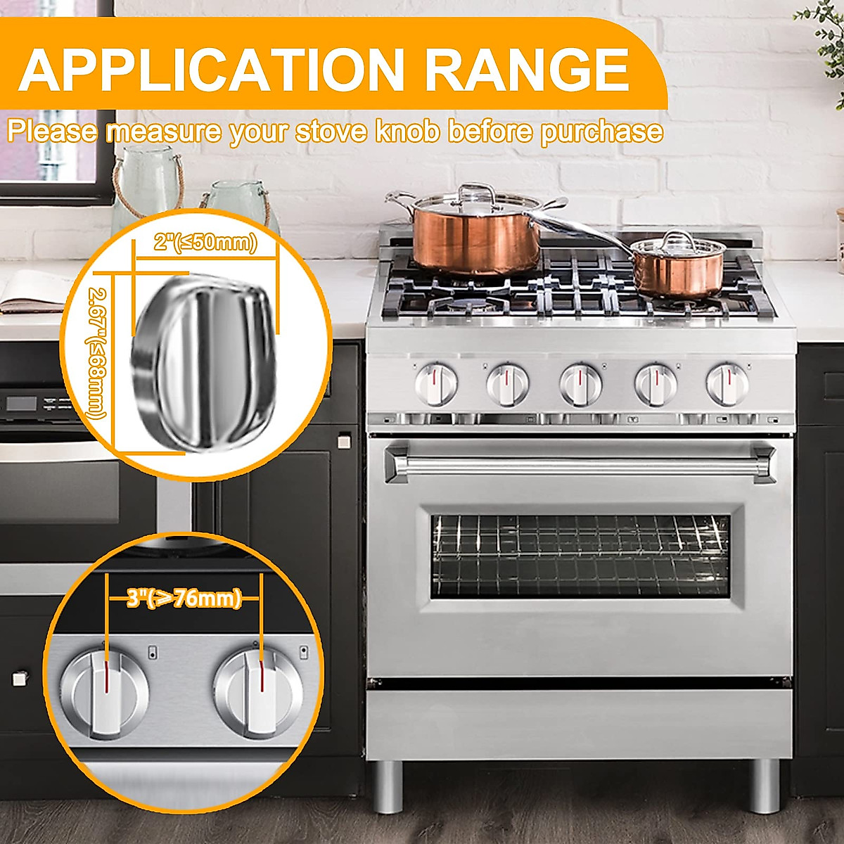 Stove Knob Covers for Child Safety Universal Size Gas Stove Knob Covers with Strong Acrylic Adhesive Baby Proof Oven Knob Covers for Kids Toddler Ranges Knob Covers (Clear)