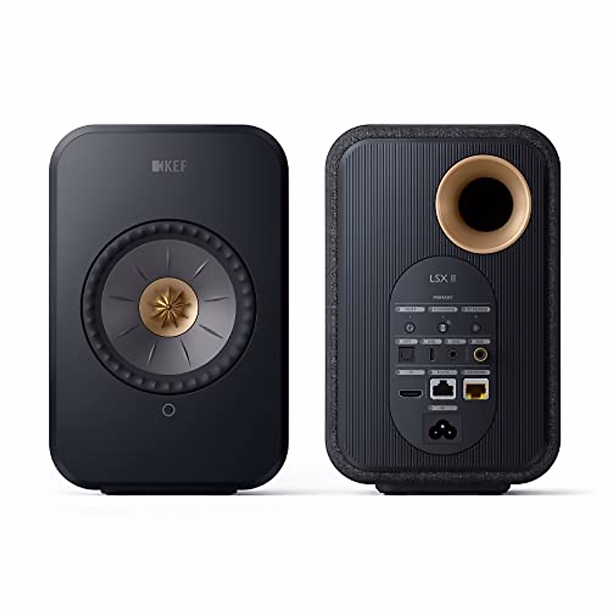 KEF LSX II Wireless HiFi Speaker System (Carbon Black)
