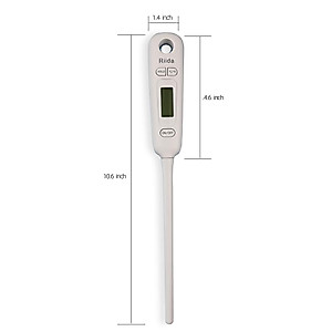 Digital Meat Thermometer Candy Thermometer with Large Display Kitchen Instant Read Cooking Food Thermometer for BBQ Smoker Grilling Oil Deep Fry Meat Thermometer with Long Probe