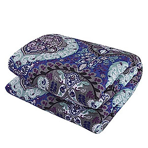 Modern Threads Cathedral 8-Piece Printed Reversible Bed in A Bag Full