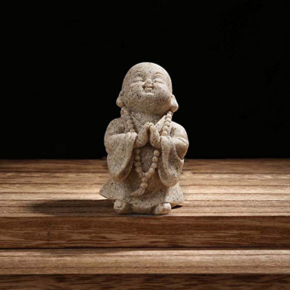 Carefree Fish Aquarium Decoration Minimalist Sandstone Buddha Fish Tank Decor Bring Home a Ray of Sunshine