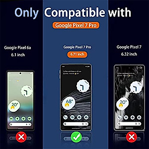 IMBZBK [3+3 Pack] UV for Google Pixel 7 Pro Screen Protector Tempered Glass Accessories 3 Pack UV Glass with 3 Pack Camera Lens Protector for Pixel 7 Pro 5G Support Fingerprint Reader Case Friendly