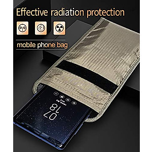 LVFEIER Security Pouch - Cell Phone Anti-Tracking Anti-Spying GPS RFID Signal Blocking Bag Shielding Pouch Wallet Case for Cell Phone Privacy Protection