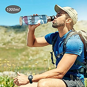 xigua Whale Water Bottle with Straw Lid Vacuum Insulated Stainless Steel Thermo Flask for Sports Cycling Hiking School Home,20 oz.