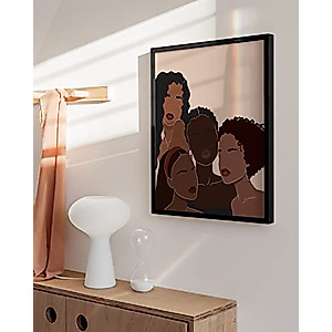 HAUS AND HUES African American Women Painting for Walls African Art Wall Decor | Black Women Wall Art | Black Art Paintings for Wall | Black Woman Wall Art | UNFRAMED (12x16)