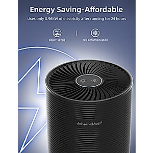 Dehumidifiers for Home, 25oz Dehumidifier Small Dehumidifiers for Room 285sq.ft with Auto-off, Ultra-Quiet Energy Saving Mini Dehumidifiers for Bedroom Bathroom Closet Desktop Office RV