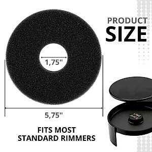 10PCS Replacement Sponge Bar Rimmer Sponges Cocktail Glass Rimmer Sponges for Glass Rimmer Margarita Salter Black