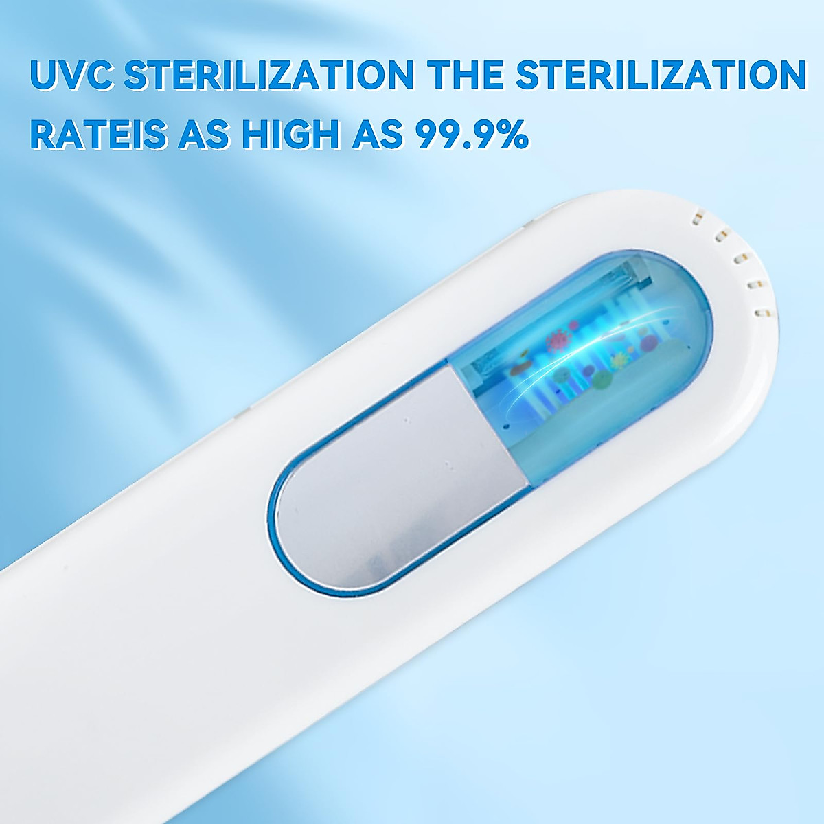 TAISHAN UV Toothbrush Case Sanitizer，Portable Rechargeable Travel Toothbrush Holder,Fits All Toothbrushes for Electric and Manual Toothbrushes,Safety Feature for Home and Travel