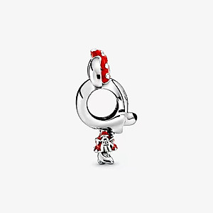 LONGLUCK 925 Sterling Silver Bead Charm for Pandora Charms Bracelets and Necklaces for Woman 5A Cubic Zirconias Dangle Pendant,Jewelry Bead