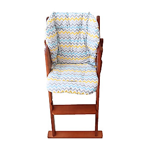 High Chair Cushion, High Chair Pad/seat Cushion/Baby High Chair Cushion,Soft and Comfortable,Light and Breathable,Make The Baby More Comfortable(Color Wavy Stripes)
