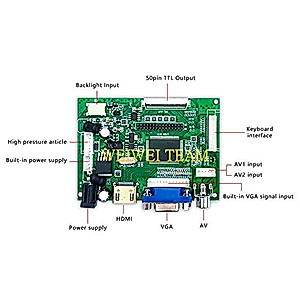 Lysee Mobile Phone Parts - 12.1 inch TFT LCD Display Module G121SN01 V3 Industrial Machines LVDS to HDMI Controller Board 20 pin Connector 800X600