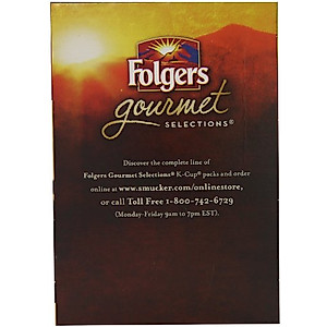 Folgers Gourmet Selections K-Cup Single Cup for Keurig Brewers, Caramel Drizzle, 24 Count