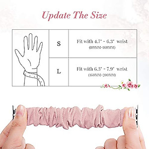 Recoppa Compatible for Apple Watch Band Scrunchie 38mm 40mm 41mm 42mm 44mm 45mm Cute Printed Elastic Solo Loop Bands Women Bracelet Strap for iWatch Series 9 8 7 6 5 4 3 2 1 SE, 4 Packs