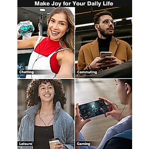 USB C Headphones Magnetic USB-C Wired Earbuds HiFi Stereo Type C Earphones Microphone Volume Control for Galaxy S24 S23 FE S22 S21 Ultra Flip Fold,Motorola Edge/Razr,iPad 10,iPhone 16/15,Pixel,Oneplus