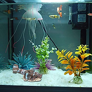 POPETPOP Aquarium Plane Wreck - Resin Sunken Crashed Plane Decorations Aquarium Ornament for Fish Tank