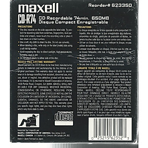 Maxell Digital Media CD-R 74-Minute (5-Pack)