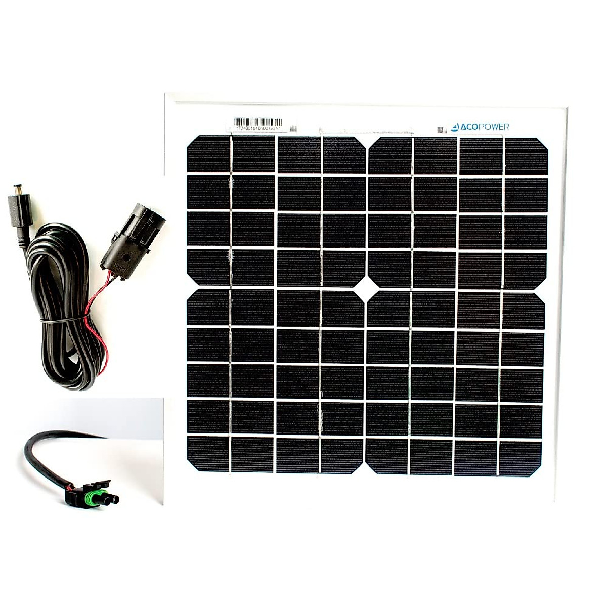 Spartan Ghost or Golive Trail Cameras 20 inch 15W 12V Monocrystalline Solar Panel with Cable Connector for HCO Game 4G LTE Verizon AT&T USA Blackout Infrared Cameras (Version 20" 15W)