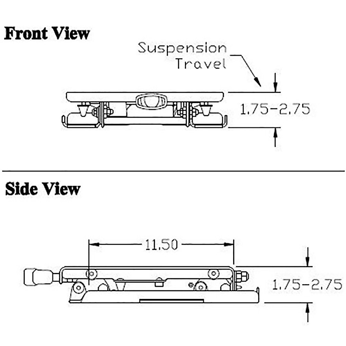 Stevens Lake Parts One New Seat Suspension Fits Universal, Universal Products 737 757 777 797 997, Bad BOY Fits John Deere, Gravely, Hustler, Fits Exmark, Fits Toro Zero Turn