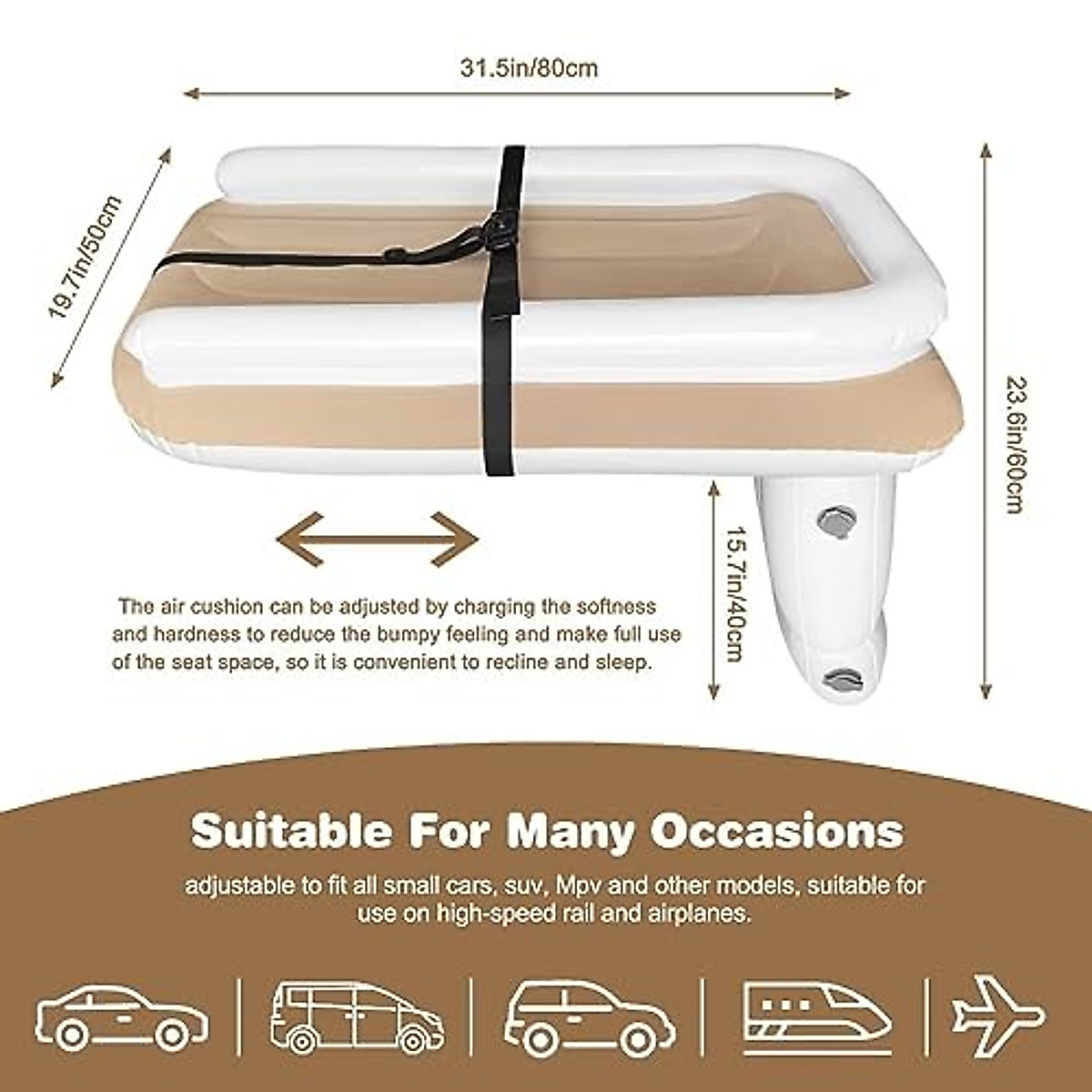 Toddler Airplane Bed Toddler Travel Bed - Airplane Bed Airplane Seat Extender Toddler Bed Belt Toddler Travel Bed for Train Airplane Car #2