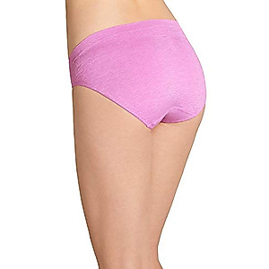 Jockey Women's Underwear Smooth & Shine Seamfree Bikini, Lavender, 7