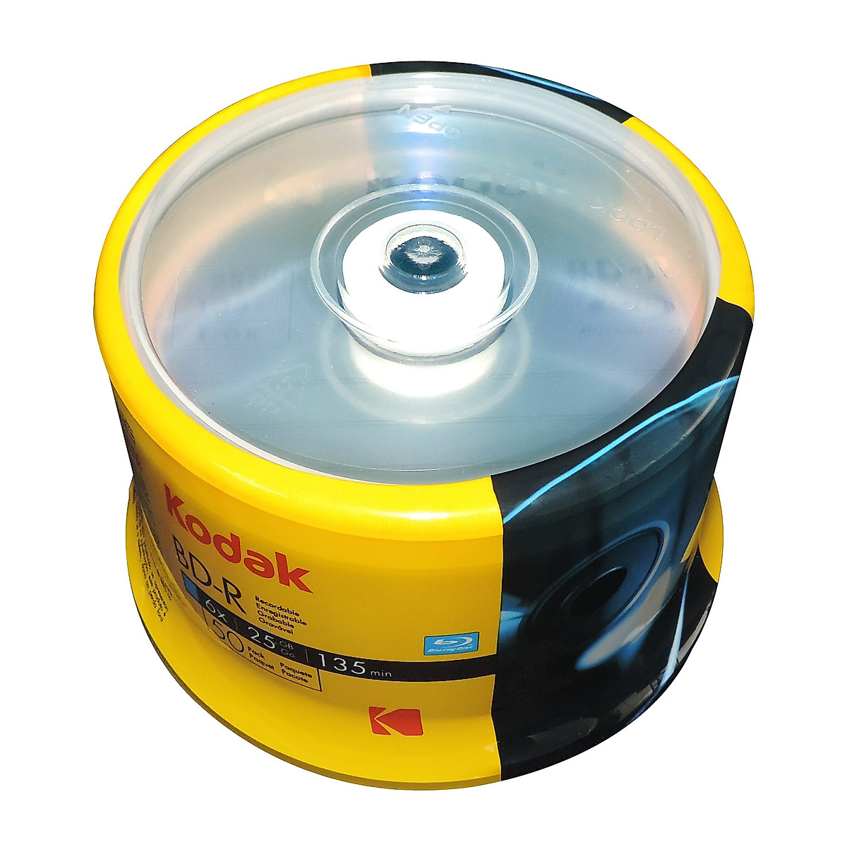KODAK BD-R 6X 25GB 50-Pack Cakebox