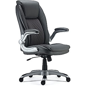 STAPLES Sorina Bonded Leather Chair, Grey (53253)