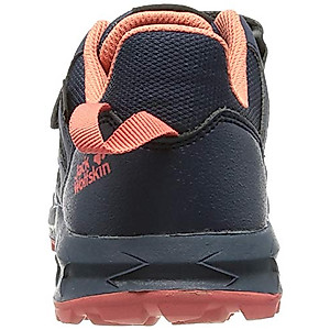 Jack Wolfskin Woodland Texapore Low Vc K Hiking Boot, Dark Blue/Rose, 11 US Unisex Big Kid
