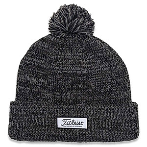 Titleist Pom Pom Winter Heathered Golf Beanie 2019 Black One Size Fits All