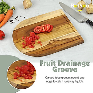 Decorative Wooden Teak Charcuterie Board, Wooden Serving Boards for Kitchen Home Decor, Coffee Table Tray, Breakfast Dinner Party, Bead Boards Jewelry Making (the Arch Shape/Grooved)