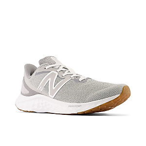 New Balance Men's Fresh Foam Arishi V4 Running Shoe, Grey/Gum, 10.5