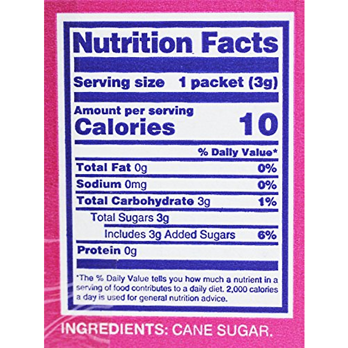 C&H Pure Cane NON-GMO Granulated Sugar, 0.10 Ounce (2.83 Gram) Packets - Pack of 500
