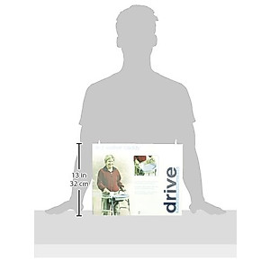 Drive Medical RTL10131 E-Z Walker Caddy with Tray, Gray/Blue