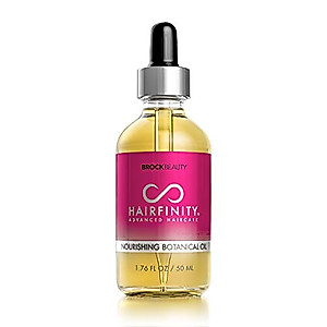 Hairfinity Botanical Hair Oil - Growth Treatment for Dry Damaged Hair and Scalp with Jojoba, Olive, Sweet Almond Oils and More - Silicone and Sulfate Free 1.76 oz