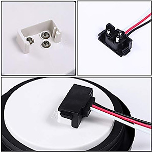 MCRESOAR 4Pcs 4 Inch Round Led Trailer Tail Lights Red 12 LED Waterproof Brake Stop Turn Tail Marker Lights Sealed Flush Mount for Truck Trailer RV Grommet and Plug Included