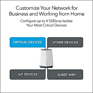 NETGEAR Orbi Pro WiFi 6 Tri-band Mesh System for Business or Home (SXK80B3) - Router with 2 Satellite Extenders | 4 SSIDs, VLAN, QoS | Coverage up to 9,000 sq. ft., 80 Devices | AX6000 (Up to 6Gbps)