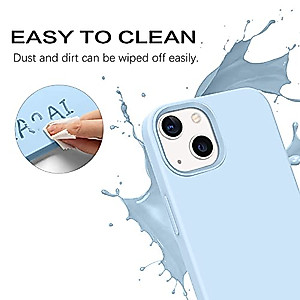 BENTOBEN iPhone 13 Mini Case, iPhone 13 Mini Phone Case, Slim Fit Liquid Silicone Soft Gel Rubber Anti-Scratch Shockproof Phone Cover with Microfiber Lining for iPhone 13 Mini 5.4" 2021, Lilac