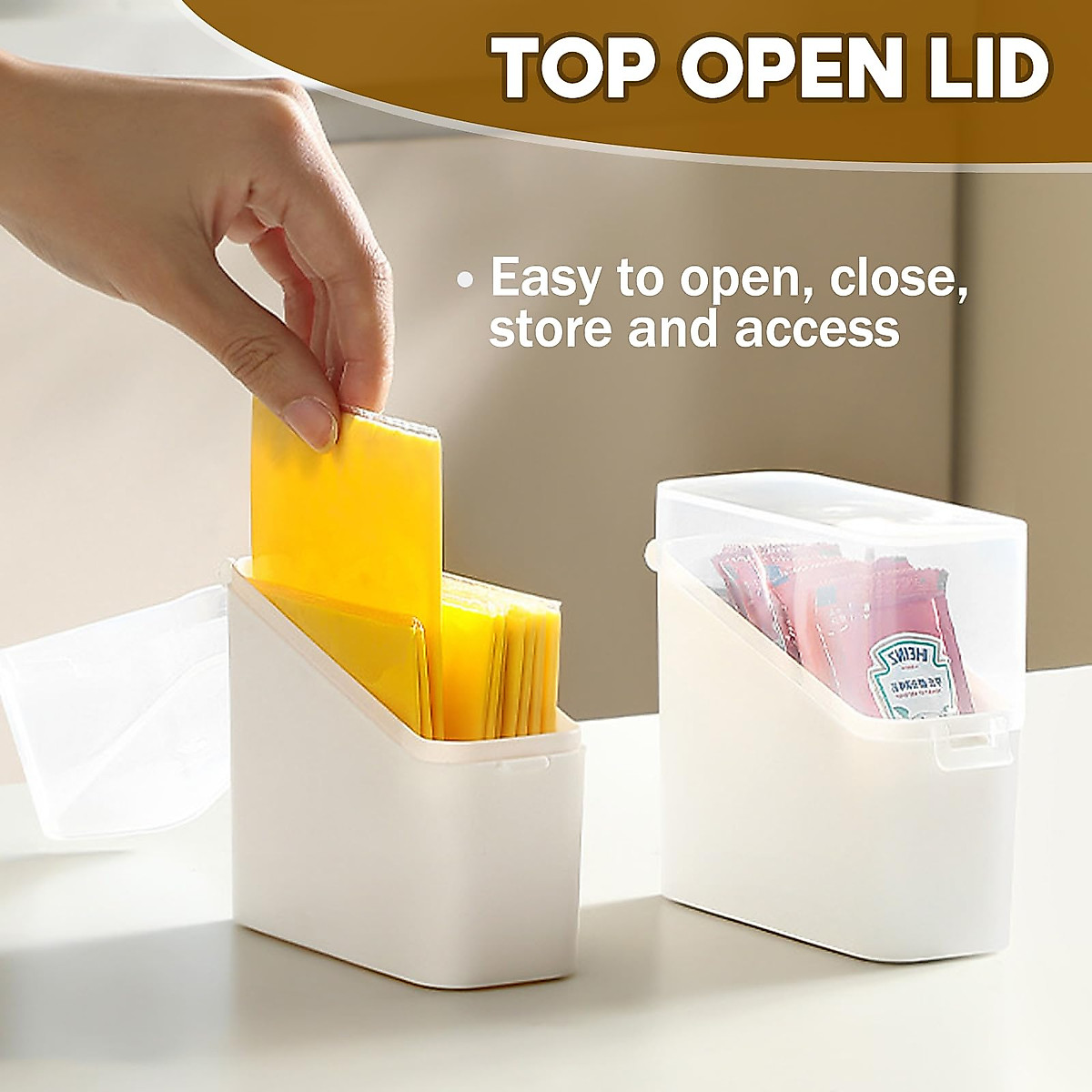 PARBEE Sliced Cheese Container for Fridge, 2 Pack Airtight Clear Slice Holder to Keep Cheese Fresh Longer