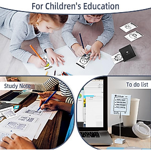 Phomemo Mini Bluetooth Mobile Printer - M02 Pocket Thermal Printer Portable Hand-held Ink-less Printers, Compatible with iOS/Android for Learning, To-do Lists, Journals, Planners, Scrapbooks, Labeling