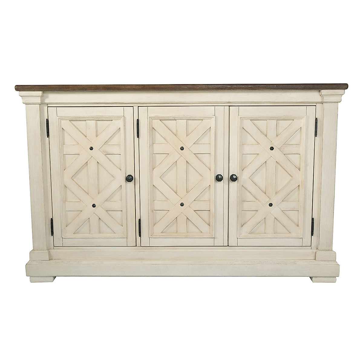 Signature Design by Ashley Bolanburg French Country Dining Room Server, Two-tone White & Brown