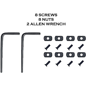 GOTICAL 7 Slots Section for Handguard Seven Slots Set of 2 Pieces Red (5 and 7 Slot - FDE)