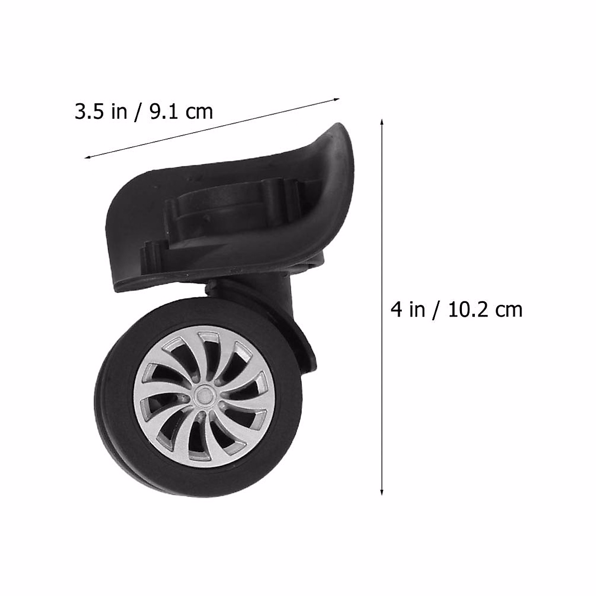 BESPORTBLE Furniture Wheels Luggage Universal Wheel, Suitcase Wheels Spare Wheels Swivel Wheel Suitcase Replacement Swivel Wheel Trolley Case Caster Luggage Accessories 4Pcs Luggage Wheels