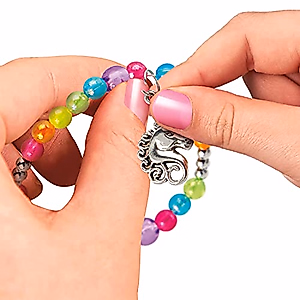 Shimmer 'n Sparkle Charm & Bead Bracelet Maker by CRA-Z-Art – DIY Beaded Charm Friendship Bracelet Making Kit