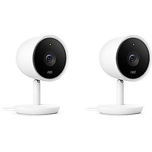 Nest NC3200US Google IQ Indoor Wireless Security 2mp Camera, 2-Pack
