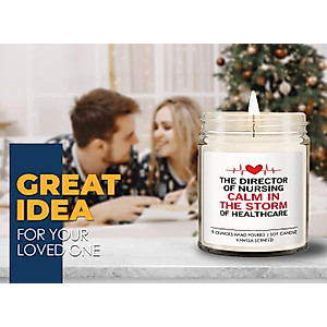 Flairy Land Nurse Director Vanilla Candle - Calm in Storm - Labor Clinical Certified Nursing Assistant Surgica Oncology Practitioner