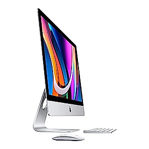 Mid 2020 Apple iMac with 3.3GHz 6 Core 10th Gen Intel Core i5 (27 inch Retina 5K, 8GB RAM, 512GB SSD) (Renewed)