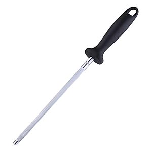 Eczixnczo Knife Sharpening Rod Steel Professional Kitchen Sharpener Honing Rods knife honing rod13 Inch Steel Rod