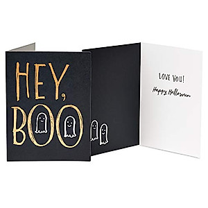 American Greetings Mini Halloween Cards Bundle, Halloween, Spider, Hey Boo (4-Count)